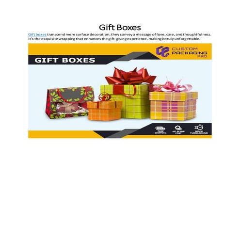 Gift Boxes | PDF