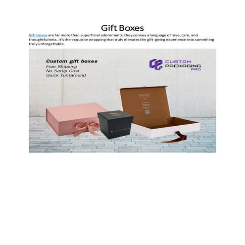 Gift Boxes | PDF
