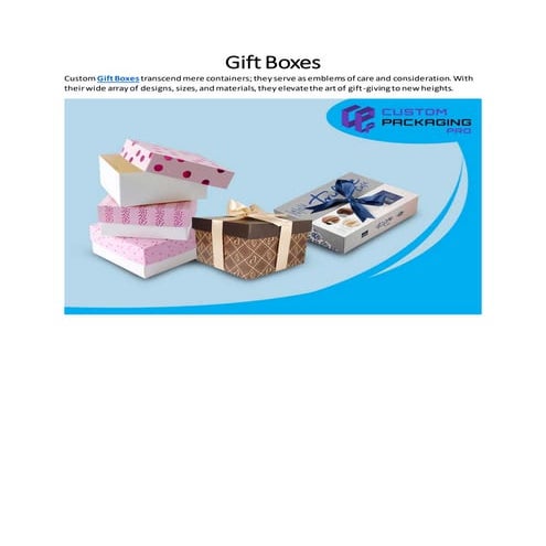 Gift Boxes | PDF