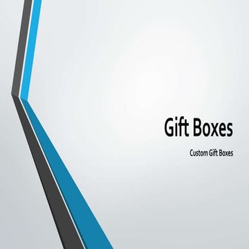 Gift Boxes | PPTX | Business | Business and Finance
