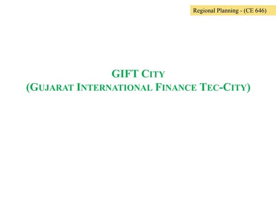 GIFT City | PPT