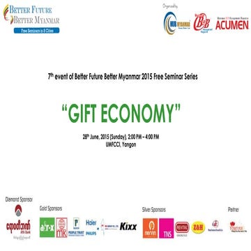 BFBM(7-2015) Gift economy | PPT