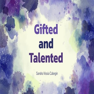 Gifted and Talented Students | PPT