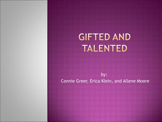 GiftedTalentedLearners.powerpointpresentation | PPT