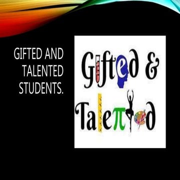 Gifted and talented students | PPTX
