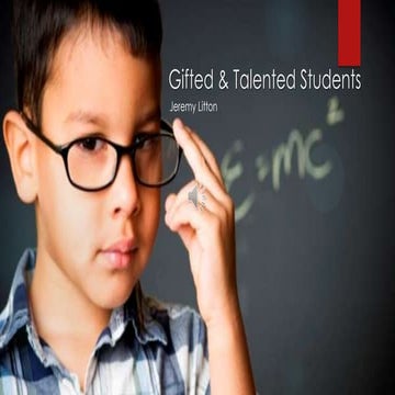 Gifted & talented students 1 | PPTX | Educational Assessment | Education