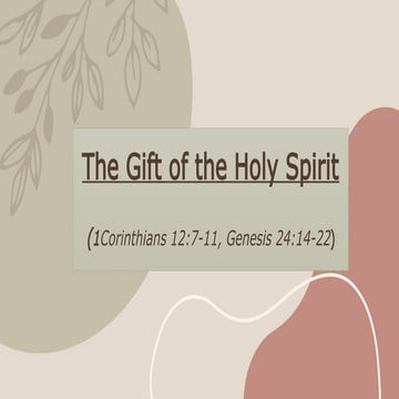 Gift of Holy Spirit.pptx bible and spiritual study | PPTX