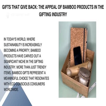 10 Bamboo Promotional Products For An Eco-friendly Marketing Campaign | PDF