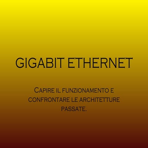 Gigabit Ethernet | PPT