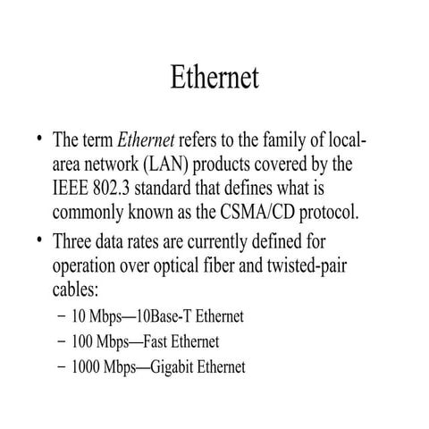 Gigabit Ethernet | PPT