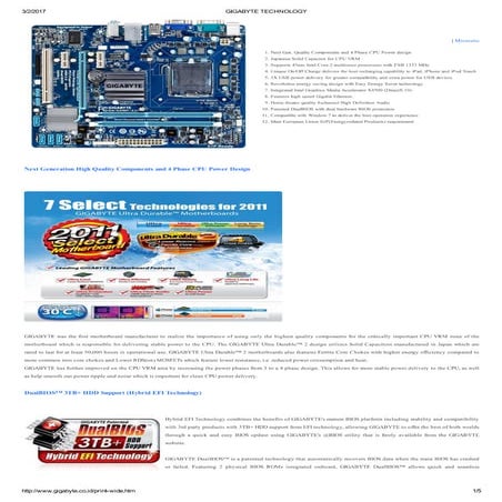 Gigabyte technology | PDF