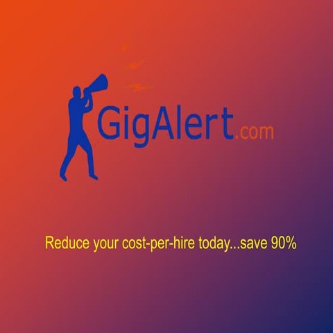 Gig Alert Hr Presentation | PPT