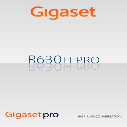 Gigaset R630H Pro Digital Cordless Phone | PDF