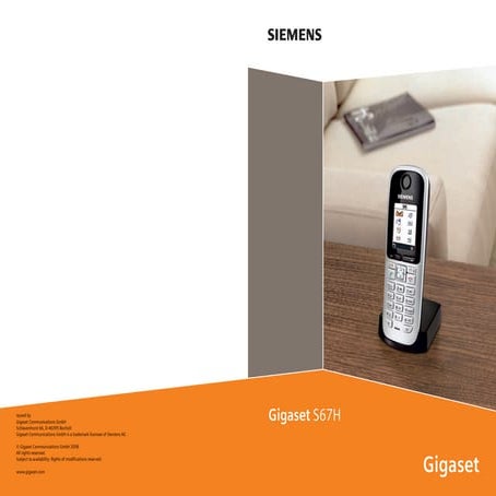 Gigaset s67 handset telephone user guide | PPT