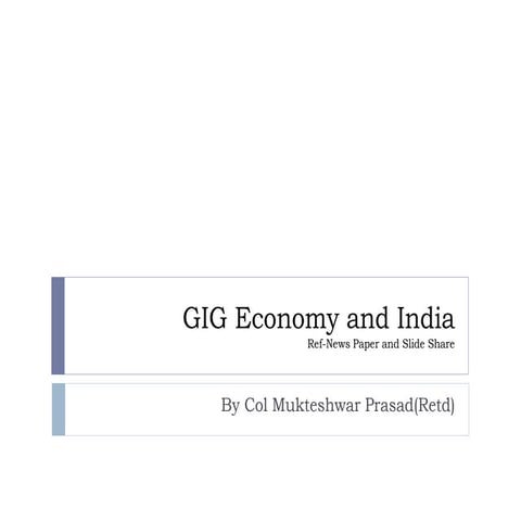 Gig economy and india | PPTX