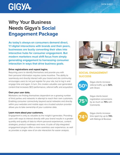 Data Sheet: Gigya Customer Identity Management Platform Tiers | PDF
