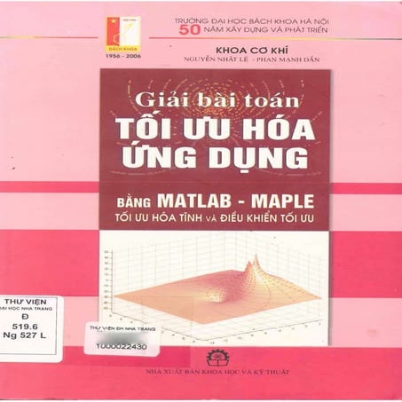 Giải bài toán tối ưu hóa ứng dụng bằng MATLAB - Maple - Tối ưu hóa tĩnh và điều khiển tối ưu ...