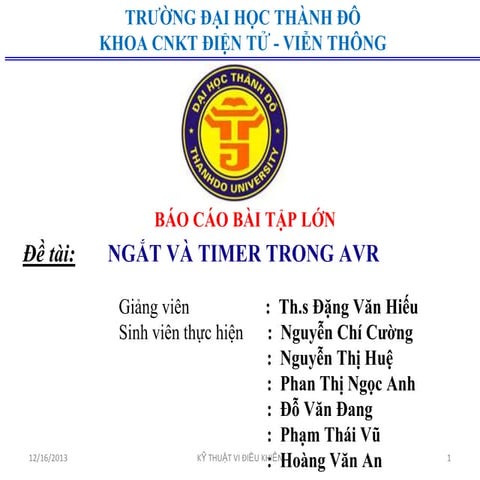 Giới thiệu avr | PPTX