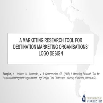 A Marketing Research Tool for Destination Management Organisations ...