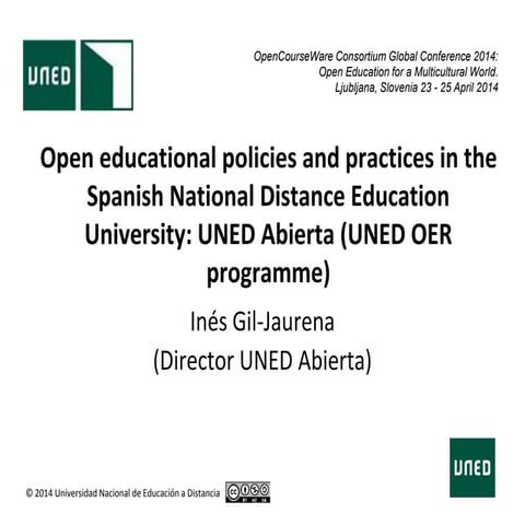 Open educational policies and practices in the Spanish National ...