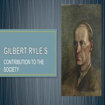 Gilbert ryles | PPTX