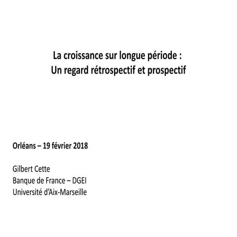 French competitiveness conference: Thierry Mayer's slides | PDF