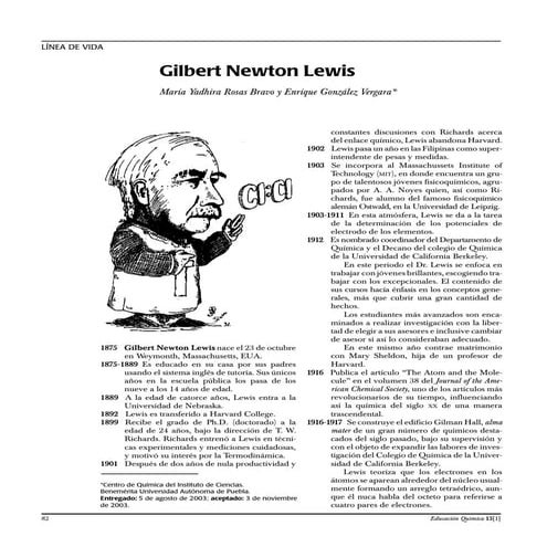 Gilbert newton lewis | PDF | Chemistry | Science