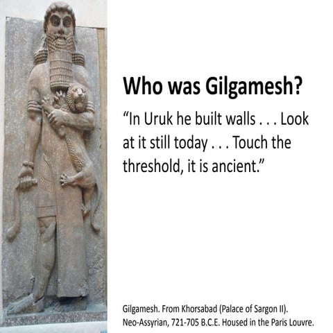 World Literature Powerpoint- The Epic of Gilgamesh