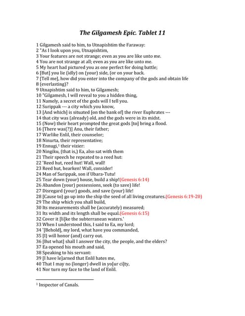 The Gilgamesh Flood in Context | PDF | Hinduism | Religion & Spirituality