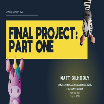 Final Project: Part One - Social Media Advertising | PPT