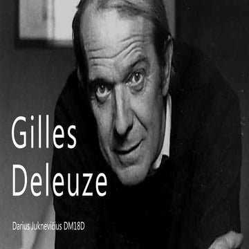 Gilles deleuze | PPTX
