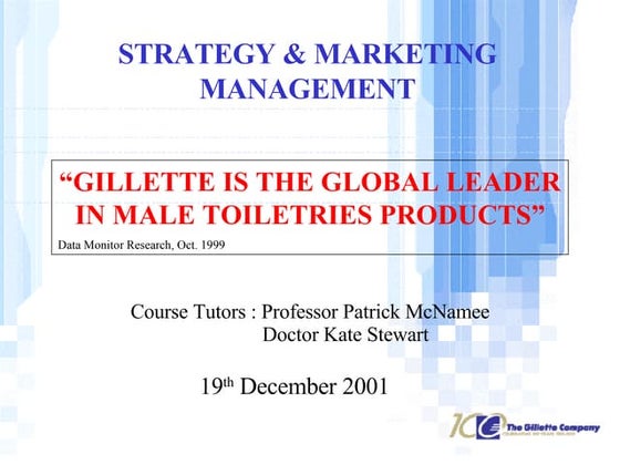 Gillette case study | PPT