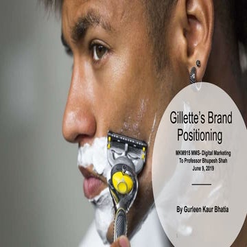 Gillette Creative Campaign Proposal | PPTX