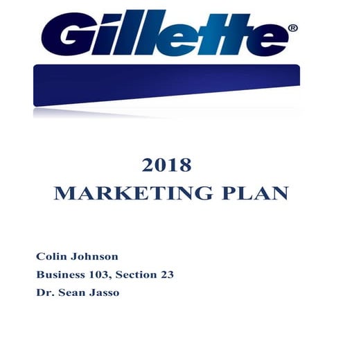 Gillette Marketing Plan | DOCX