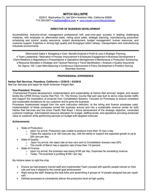 Patrick Lillard 2016 resume | DOC