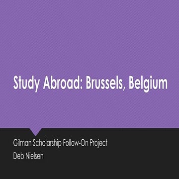 Gilman Follow-on Service Project | PPTX