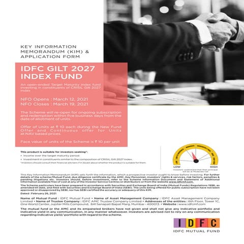 Gilt 2027-index-fund-kim-and-form | PDF