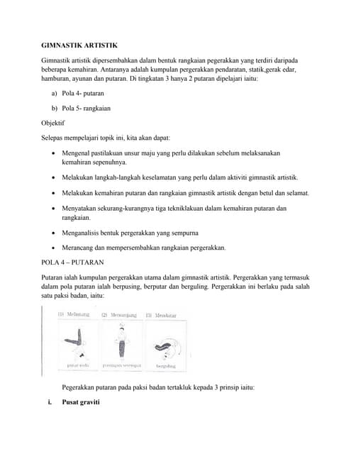 PERGERAKAN ASAS ( LOKOMOTOR, BUKAN LOKOMOTOR DAN MANIPULASI ALATAN | PDF