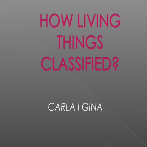 Living things | PPT