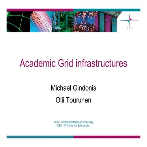 Academic Grid infrastructures | PDF