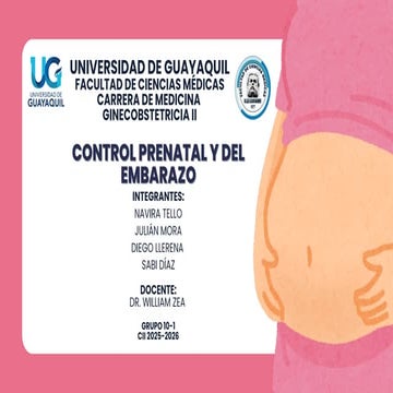 CONTROL PRENATAL Y DEL EMBARAZO EN GINECOOBSTETRICIA | PDF