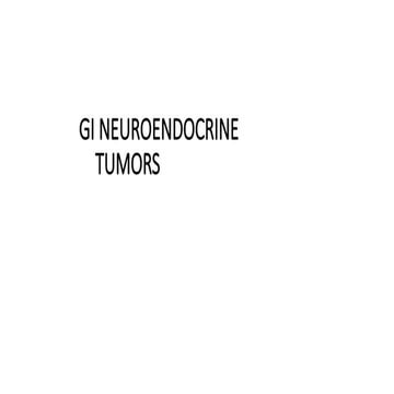 GI NETs- a type of ppt of gastroenterology neuroendocrine tumors | PPTX
