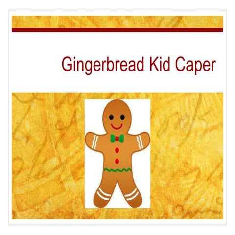 Gingerbread Musical Play | PPT