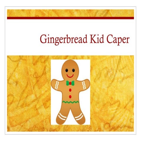 Gingerbread Musical Play | PPT