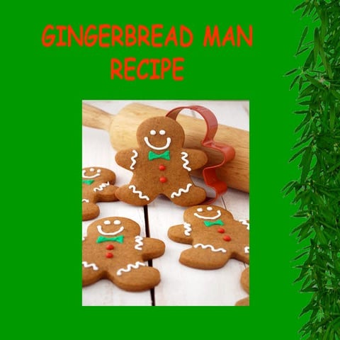 Gingerbread man recipe | PPT