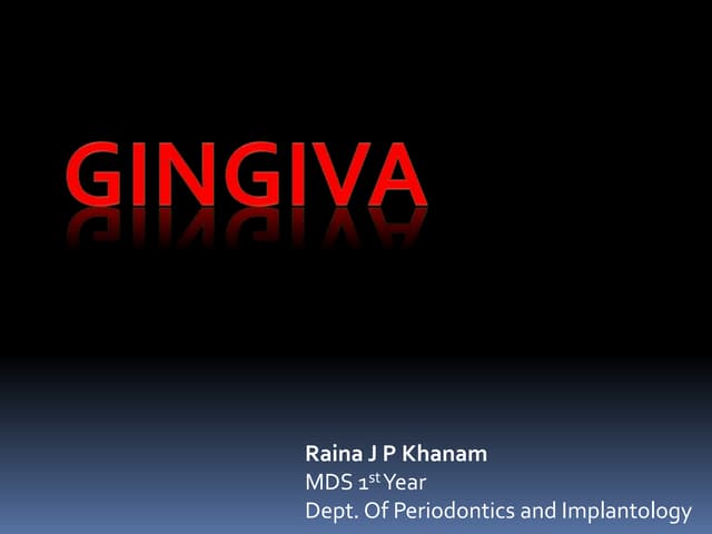 Histology of Gingiva | PPTX