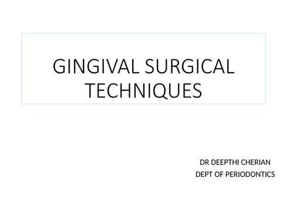 Free gingival graft | PPT