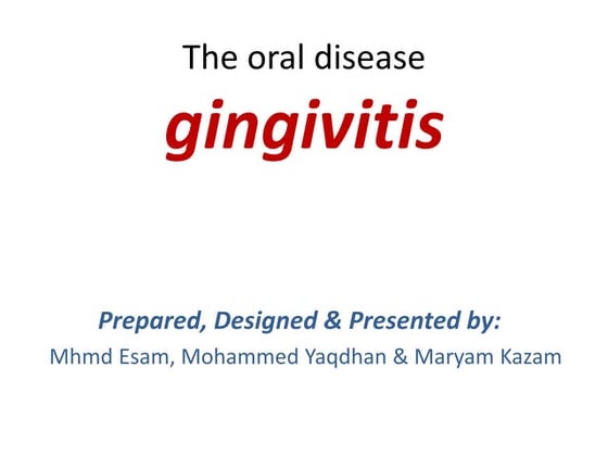 Gingivitis | PPT