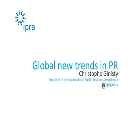 Global new trends in Public Relations | PDF