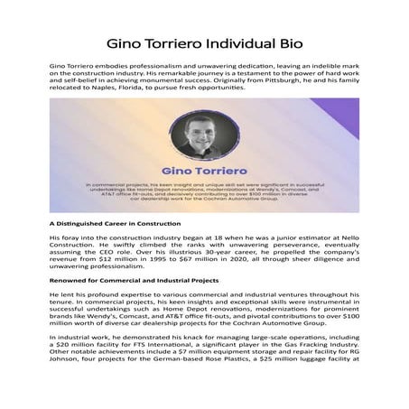 Gino Torriero Details Bio & Work Experience..docx